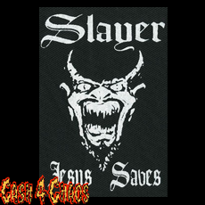 Slayer (Jesus Savers) 5" x 3.5" Screened Canvas Patch "Unfinished ...