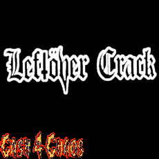 Leftover Crack (logo) 1.5" x 6" Screened Canvas Patch "Unfinished ...