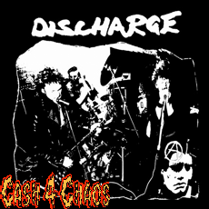 Discharge (Band) 5" x 5" Screened Canvas Patch "Unfinished" – Cash 4 Chaos