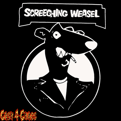Screeching Weasels Screened Canvas Back Patch – Cash 4 Chaos