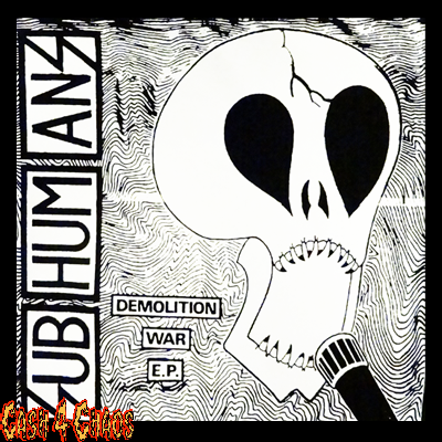 Subhumans - Demolition War Screened Canvas Back Patch – Cash 4 Chaos