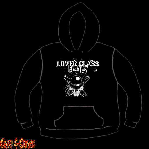 Lower Class Brats Logo Design Screen Printed Pullover Hoodie – Cash 4 Chaos